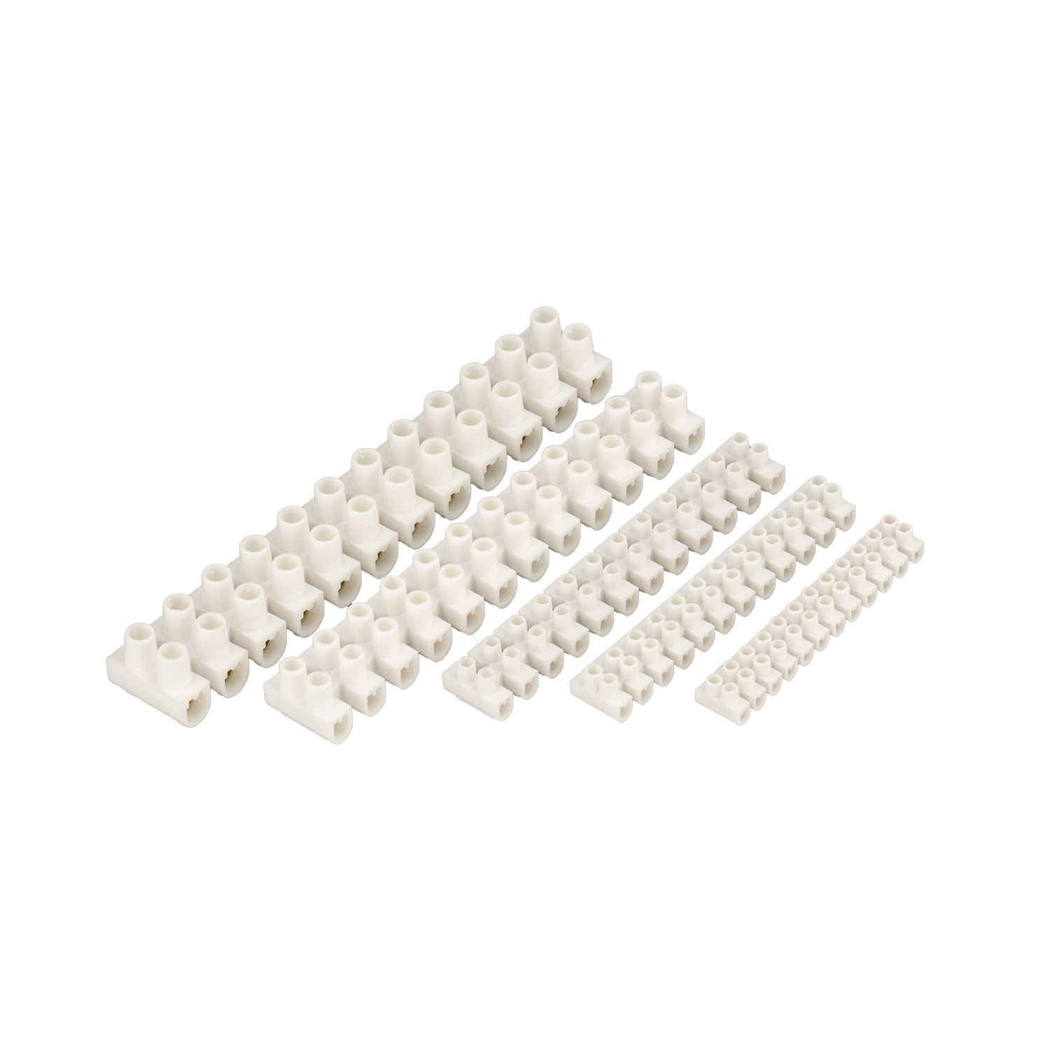 Clema regleta de 12 polo blanco - Estanterias Mateo