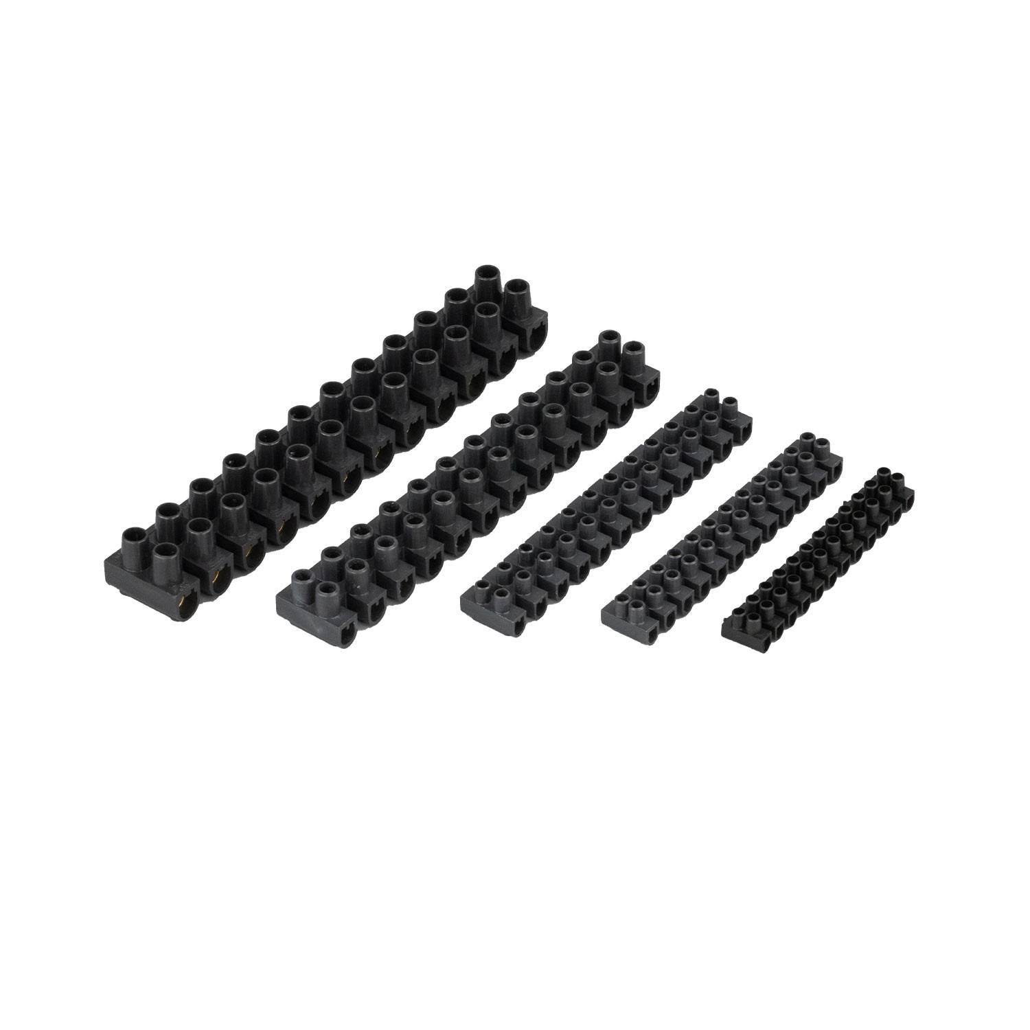 Clema regleta de 12 polo negro - Estanterias Mateo