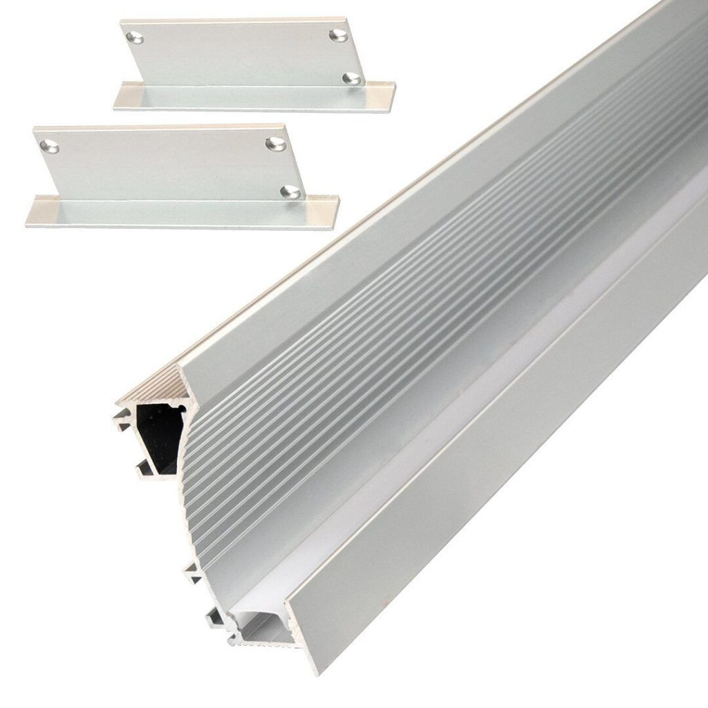 Perfil de aluminio 2 metros 75mm*25mm empotrar especial pared ...